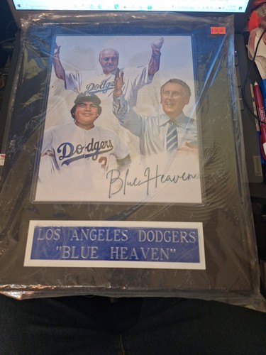 Dodgers Blue Heaven 12"x15" plaque / color 8x10 pic. & 2" X 8" Total ...