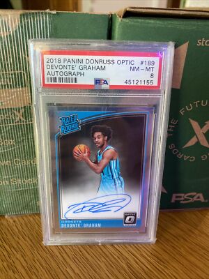 2018 Donruss Optic DeVonte Graham Auto Autograph PSA 8 | eBay
