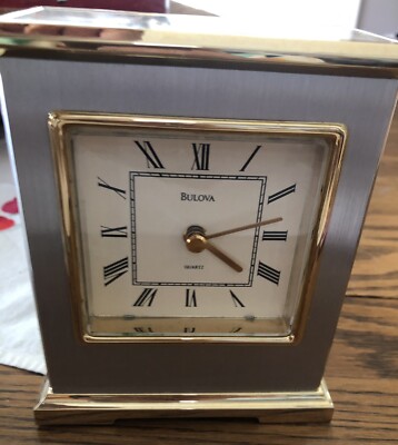 Vintage Bulova Desk Clock | eBay Australia