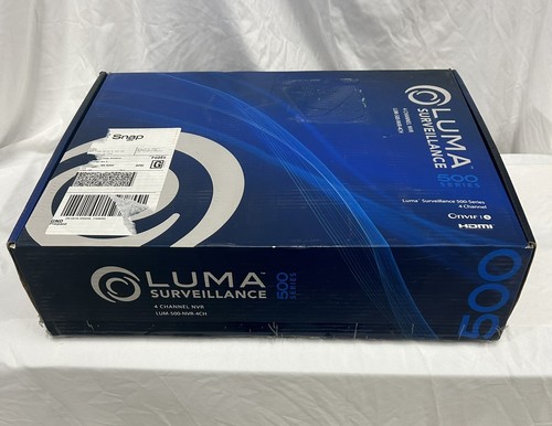 LUMA LUM-500-NVR-4CH 4 Camera Network Video Recorder - Open Box Never ...