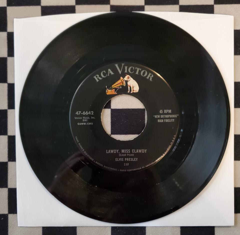 Shake, Rattle And Roll/Lawdy, Miss Clawdy 7" 45 Elvis Presley vinyl ...