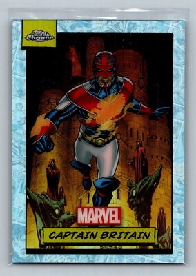 2024 Topps Chrome Marvel Captain Britain Refractor | eBay