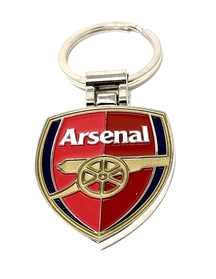 ARSENAL FC - EXECUTIVE METAL CREST KEY RING KEYCHAIN KEYRING AFC GIFT ...