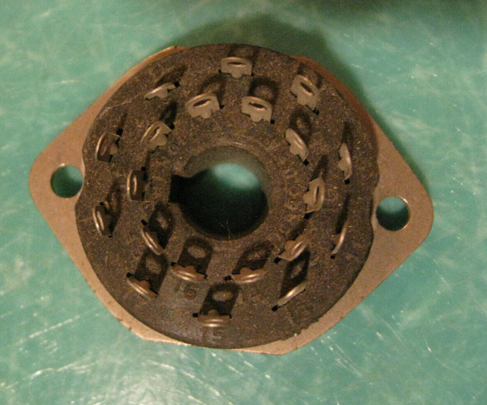 1x 20 Pin Octal Tube Relay chasis Socket 77MIP20 Wire Pro Amphenol 77 ...