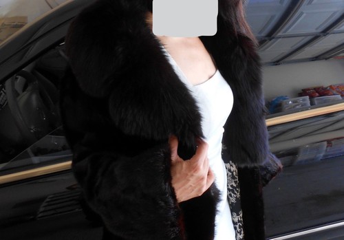 CURTIS STEWART SAN FRANCISCO FINE FURS PETITE FULL LENGTH BLACK MINK ...