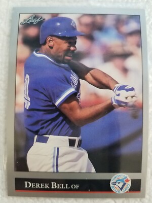DEREK BELL TORONTO BLUE JAYS 1992 LEAF BASEBALL CARD #243 | eBay