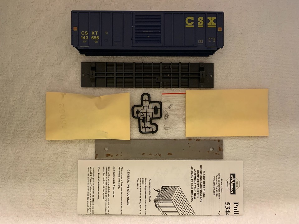 Athearn HO Scale Unassembled 50' PS 5344 Box Car Kit each sold ...