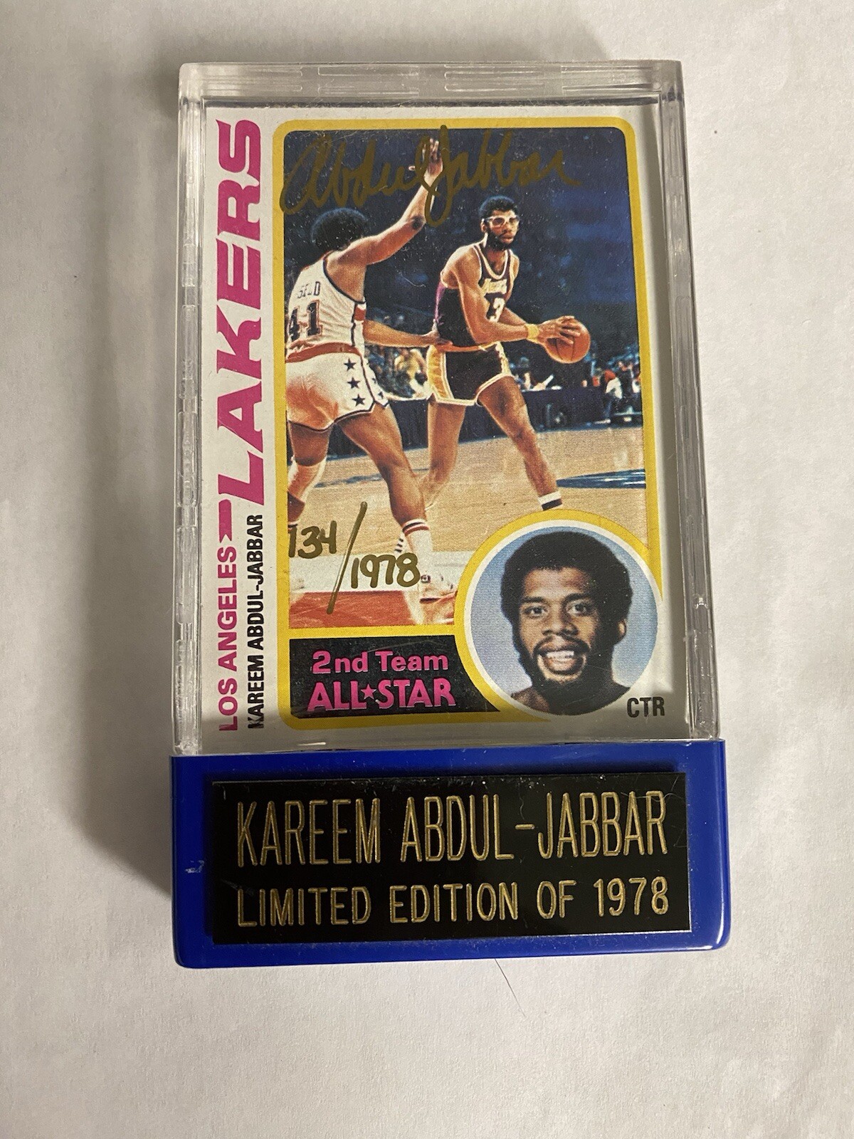 VERY RARE - 1978 LIMITED EDITION - #110- KAREEM ABDUL-JABBAR-GOLD INK ...