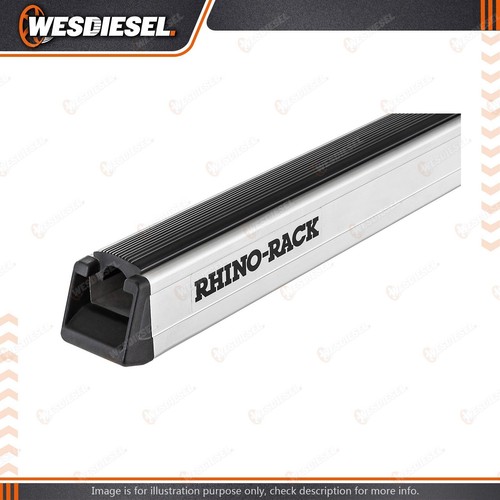 Rhino Rack Heavy Duty Bar Silver 2400mm - incl. rubber strip & end caps ...