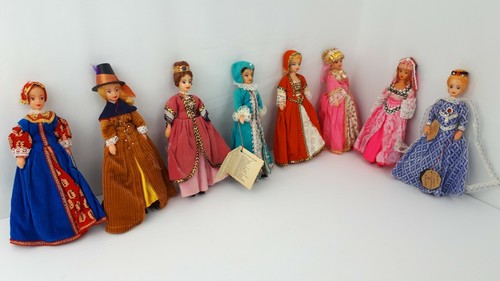 Lot of 8 vtg Dolls Janey/Rexard Designed By Odette Arden British Empire ...