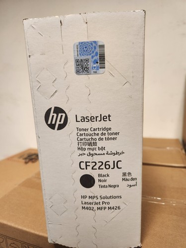 HP CF226JC Black Toner Cartridge, High Yield 26JC HP LaserJet Pro M402 ...