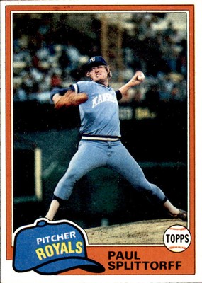 1981 Topps #218 Paul Splittorff EX | eBay