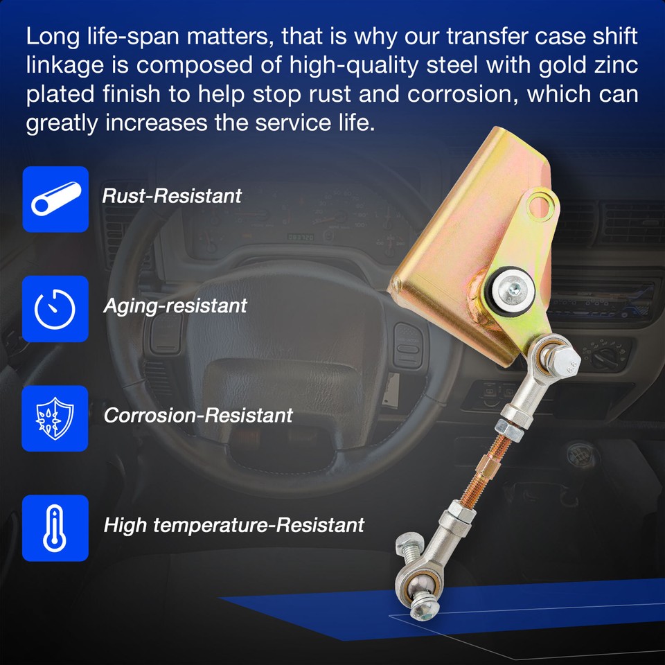 Transfer Case Shift Linkage Adapter Kit For 1997-06 Jeep Wrangler TJ LJ ...