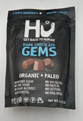 Hu Gems Vegan Chocolate Chips 9oz Organic Paleo Gluten Free Non GMO EXP ...