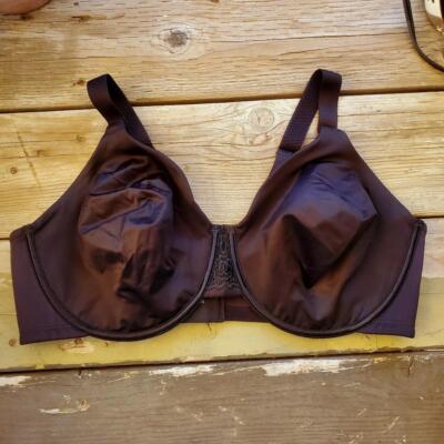 42D Vanity Fair 76080 Beauty Back Full Figure Minimizer Black Bra | eBay