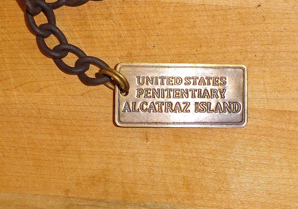Alcatraz Prison Guard Iron Cell Key, Tag & Solid Brass Whistle | eBay