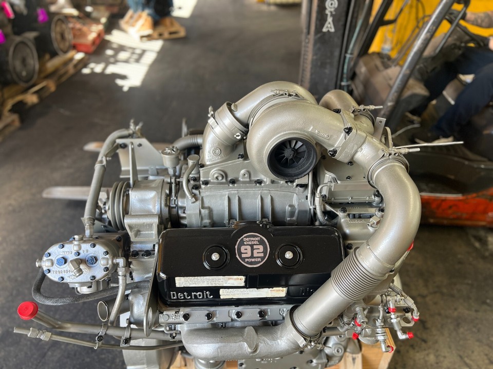 1993 Detroit 6V92 Diesel Engine For Sale, 6V92TA, DDEC2, SILVER | eBay