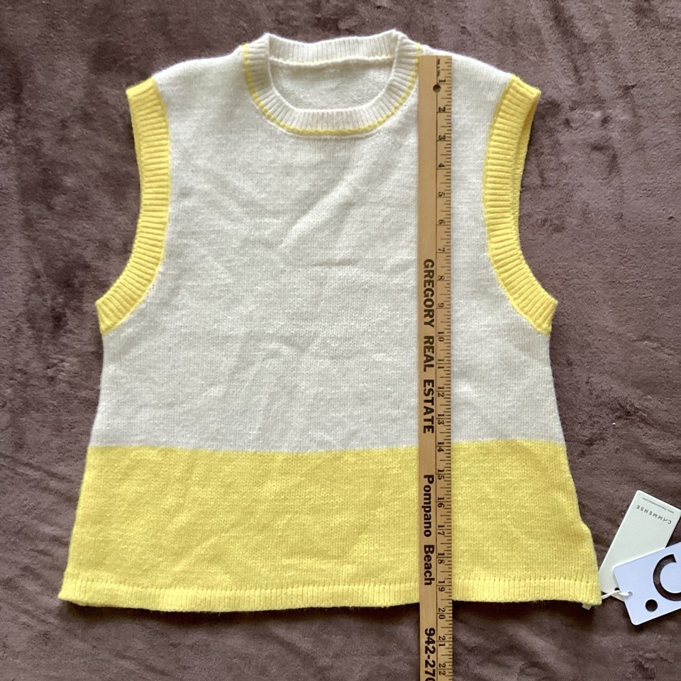 NWT Commence Color Block Knit Sweater Vest City Urban Bold Y2K Vibe ...