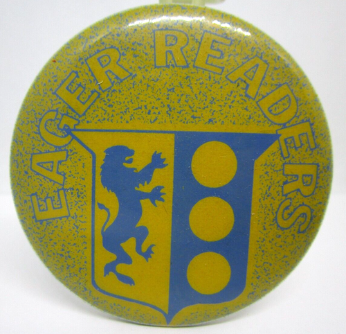 Vintage EAGER READERS 2.25 inch pinback button pin | eBay