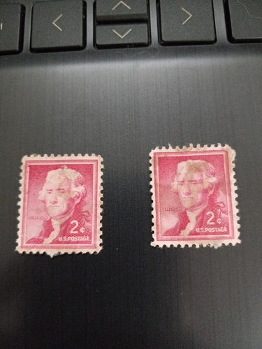 THOMAS JEFFERSON 2 CENT VINTAGE POSTAGE STAMP RED - EXTREMELY RARE | eBay