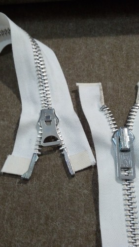 USA "EMAR" Vtg1950s-80/WHT.COTTON/2-WAY SEPARATING ZIPPER/#10 Metal=43 ...