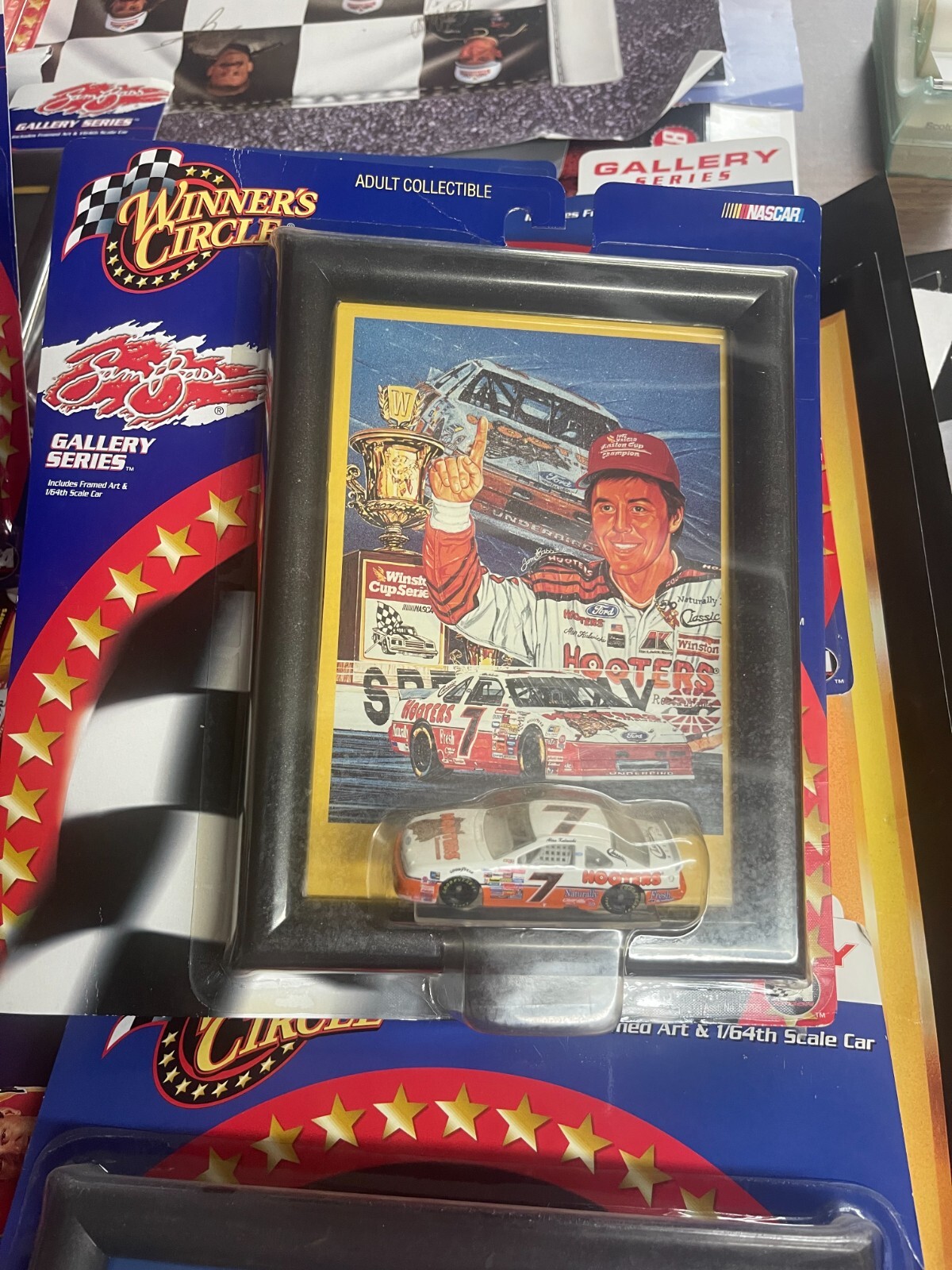NASCAR ALAN KULWICKI #7HOOTERS SAM BASS GALLERY SERIES 1992 CHAMPION | eBay