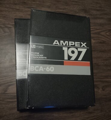 (2) AMPEX 197 BCS-60 U-Matic Blank Video Cassette Tapes *Sealed* | eBay