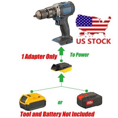 Adapter for DeWalt/Bauer 20v Battery to for Hercules 20v Tools /with ...