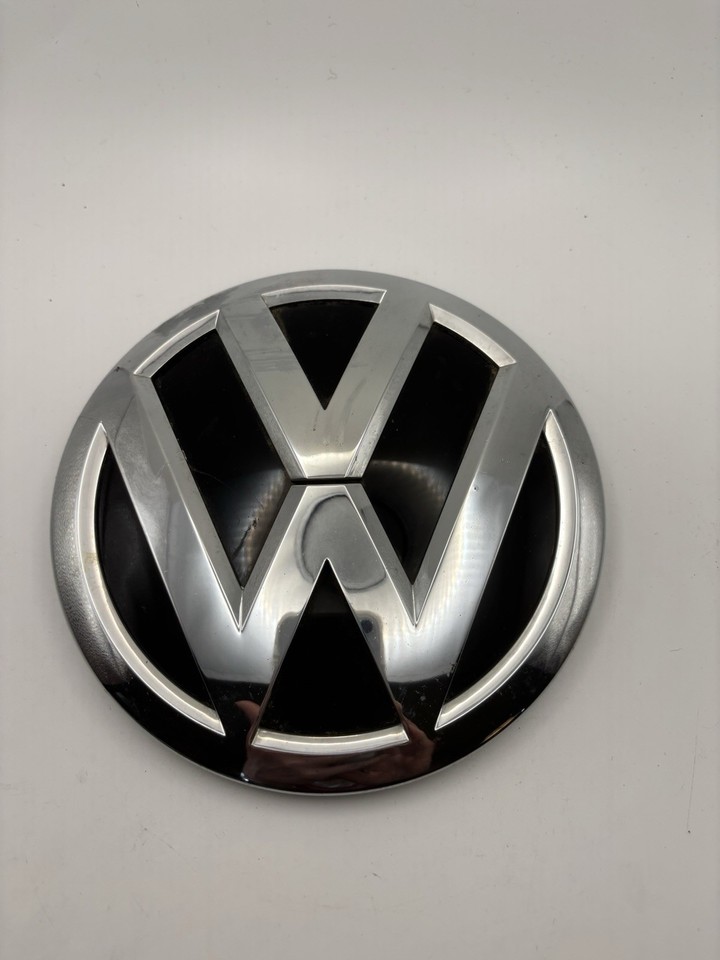 VW Volkswagen Emblem Badge Sign Symbol Silver Black 6” Auto Decor Man ...