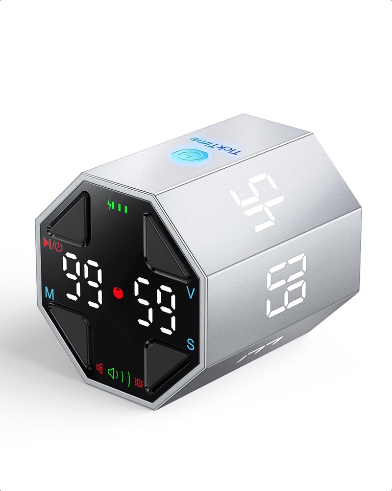 Pomodoro Timer Cube, Custom Pomodoro, Pause & Resume, Silent, Vibrate ...