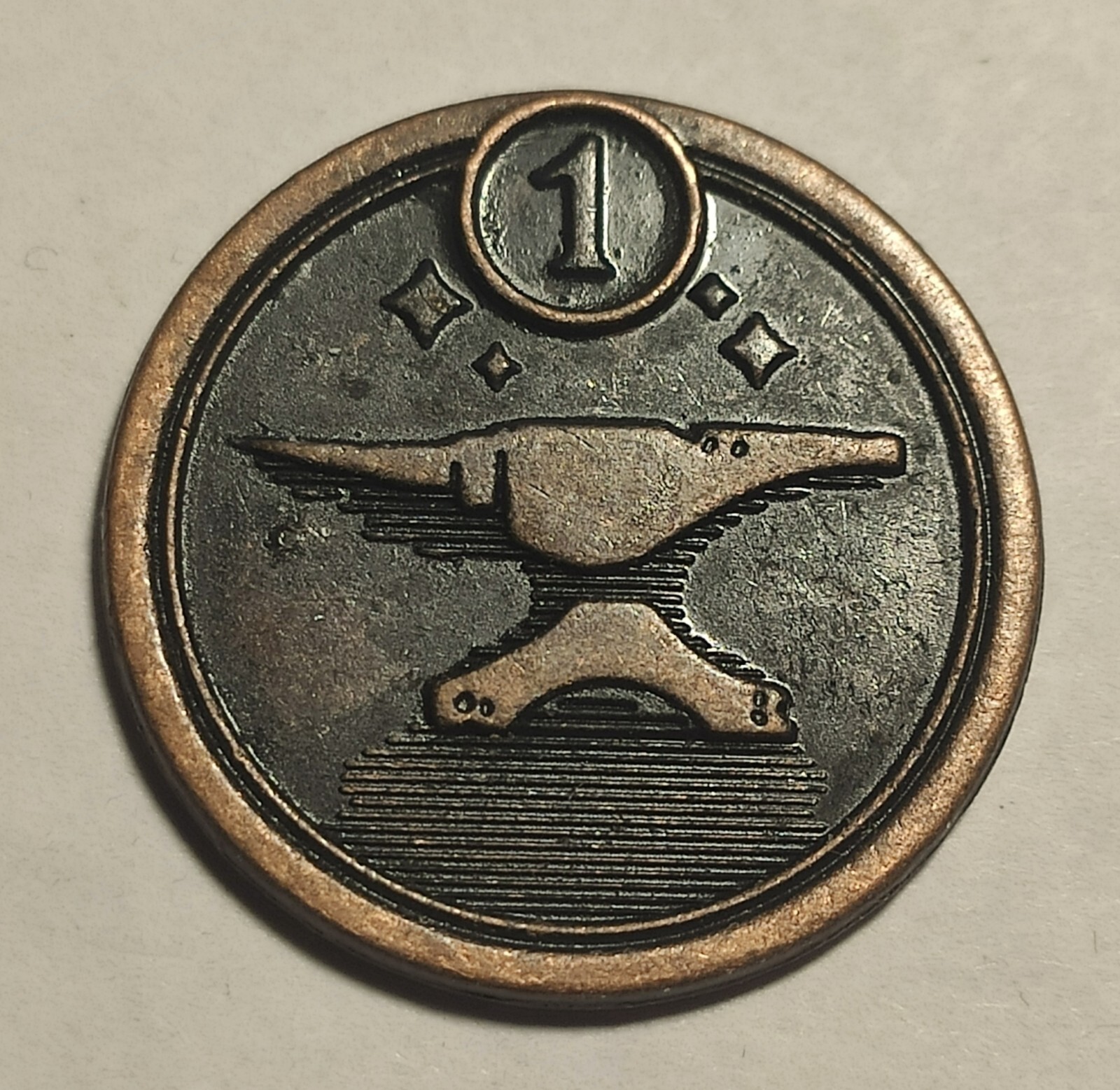 Coin token.Rare!The anvil is a symbol of blacksmiths. | eBay