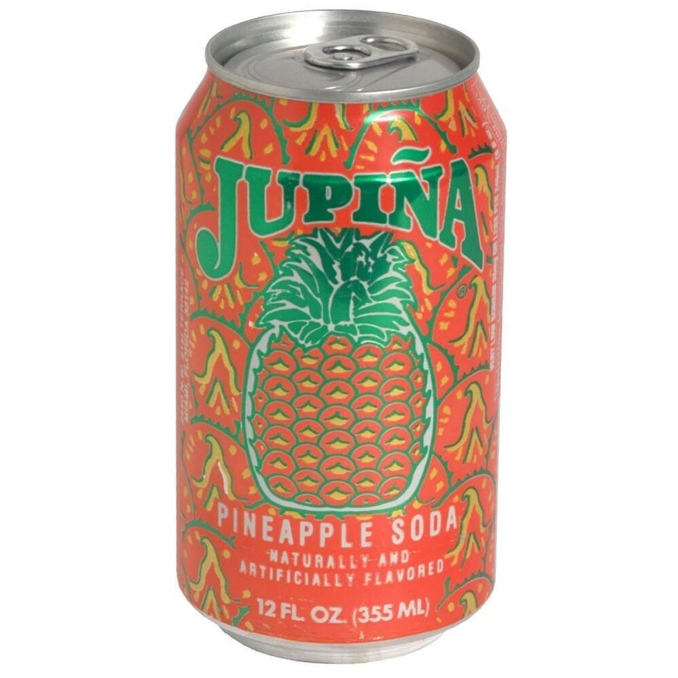 Jupina Pineapple Soda - 18 Pack (12oz Cans) Refreshing Tropical Drink ...