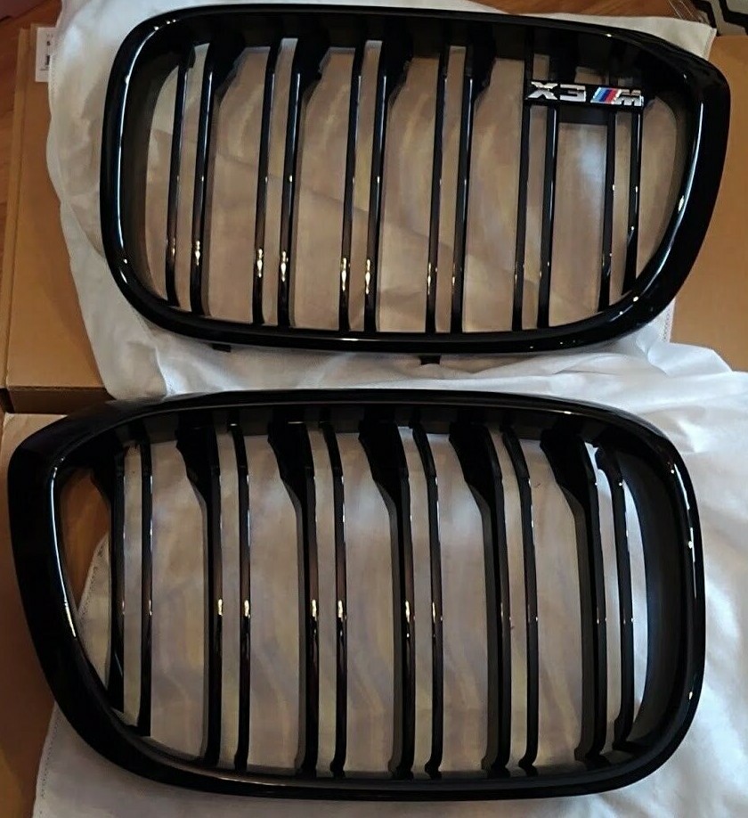 BMW OEM 2018-2021 G01 F97 X3 M Competition Front Gloss Black Grille ...