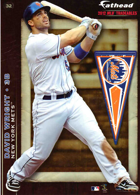 David Wright NY Mets New York Fathead Tradeable 2012 MLB 32 | eBay