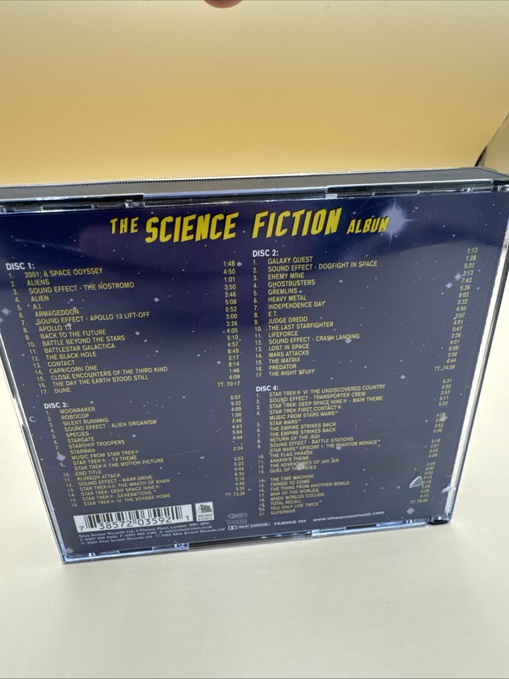 The Science Fiction Album 4 CD Deluxe set Silva Screen Prague ...