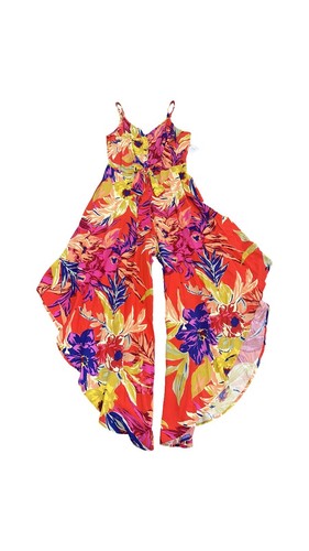 MSK Women's Size S Wide Leg Tie Front Sleeveless Jumpsuit Romper ...