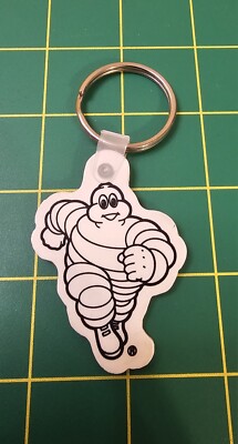 Vintage Michelin Man Tire Brand White Novelty Keychain | eBay