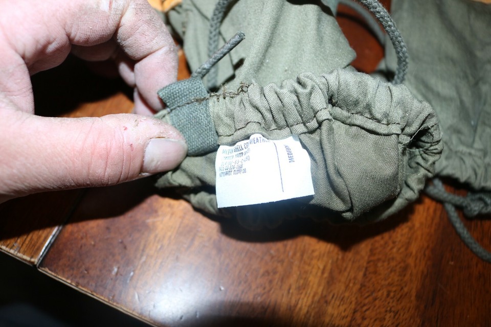 NOS unissued USGI arctic trigger finger mitten shell M1965 LOT of 5 prs ...