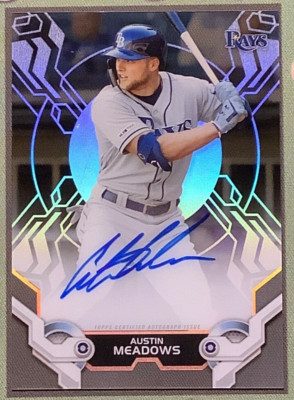 2019 Topps High Tek Baseball Autograph Rays AUSTIN MEADOWS Auto HTA-AM ...