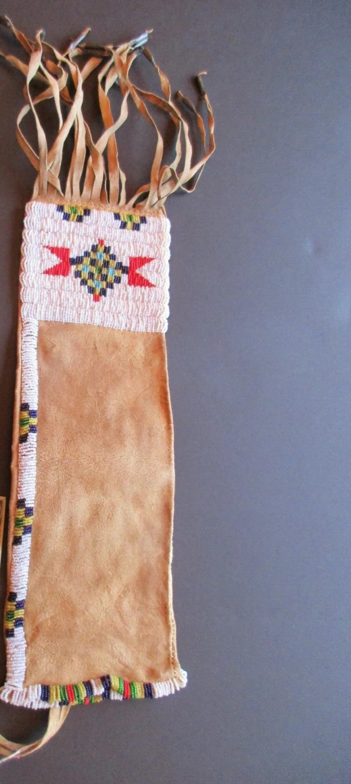 NATIVE AMERICAN BEADED PIPE BAG, AMERICAN INDIAN BEADED CHANUPA BAG ...