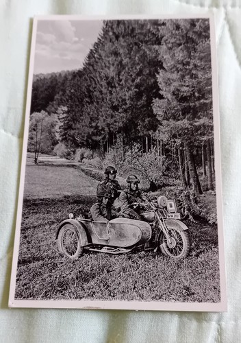 Original Ww2 German Early NSKK Motorcycle With Sidecar Postcard | eBay