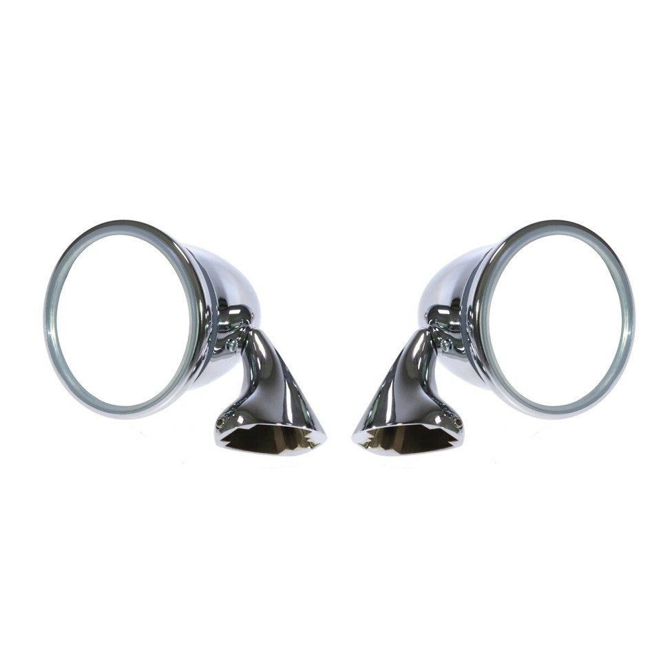 Talbot Classic Vintage Style Chrome Bullet Fender or Door Mount Side ...