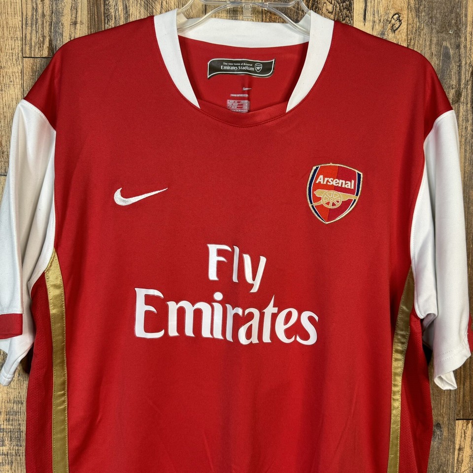 Arsenal FC 2007-08 Home Soccer Jersey Thierry Henry #14 Nike Men’s Sz ...