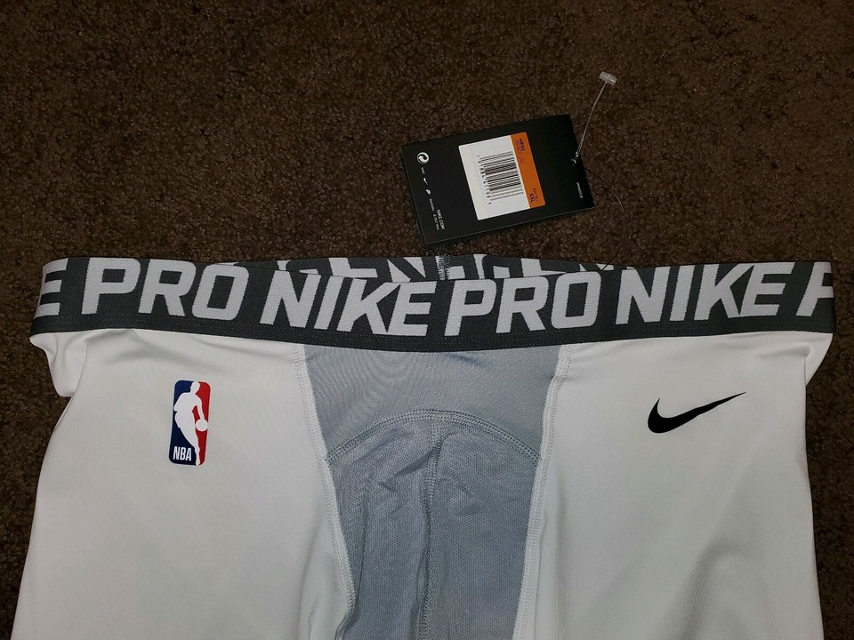 Mens NIKE PRO NBA COMPRESSION SHORTS Player ISSUE PE 880802-101 RARE Sz ...