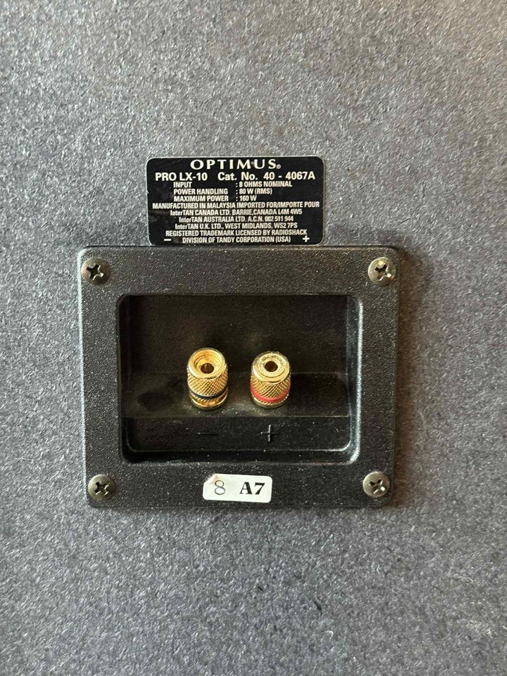 Optimus PRO LX-10 Tower Speakers | Linaeum Dipole Ribbon Tweeter ...