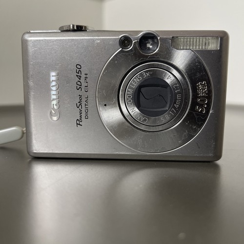 Canon PowerShot ELPH SD450 55 5.0MP Digital Camera WORKS - Charger ...
