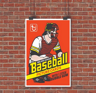 1978 Topps Baseball Wrapper Print/Poster | eBay
