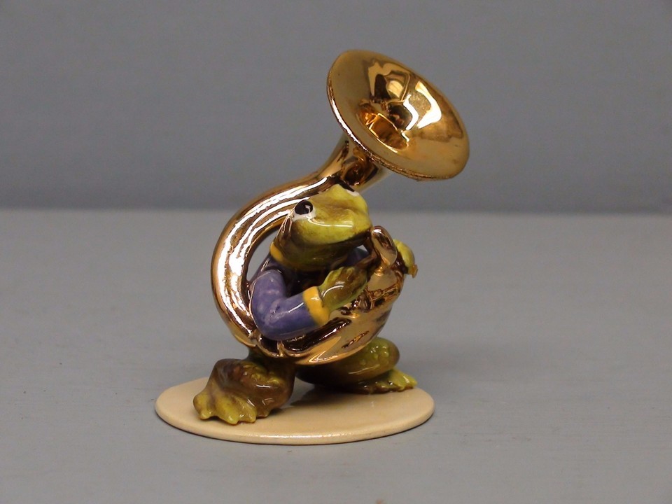 Retired Specialty Hagen Renaker Frog Playing Tuba | eBay