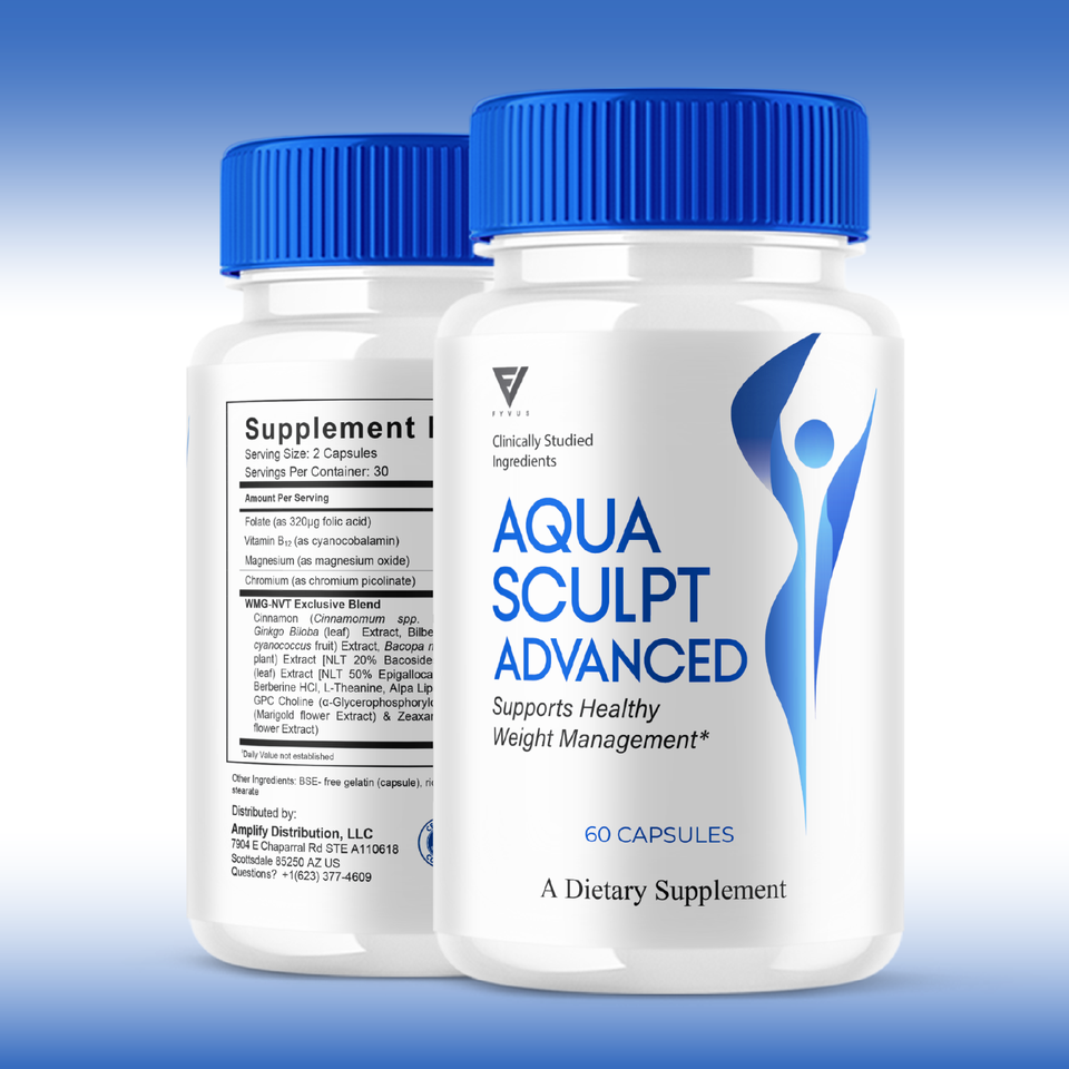 (3 Pack) Aqua Sculpt Advanced Pills, AquaSculpt Weight Management (180 ...