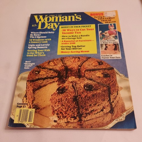 1981 April 7, Woman's Day Magazine, 50 Ways To Cut Your Income Tax | eBay